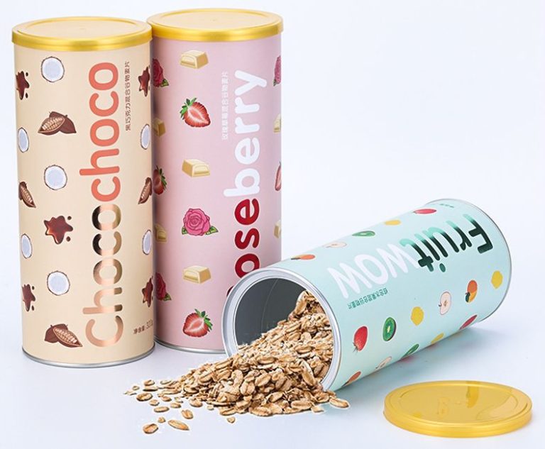 Airtight Food Grade Paper Canister Packaging | Paper Cans