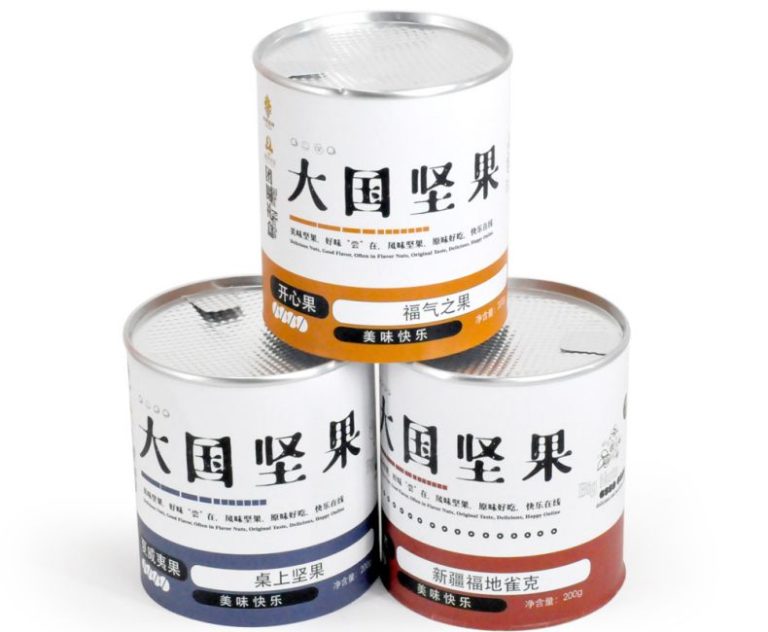 Airtight Food Grade Paper Canister Packaging | Paper Cans
