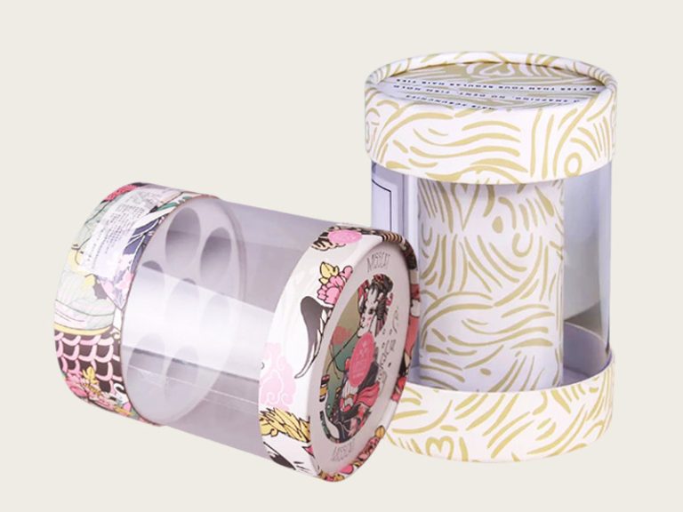 Paper Tubes with Window - Gift & Apparel | Window Cutout